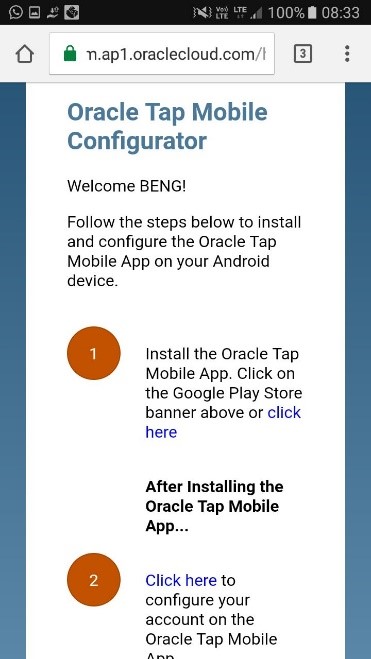 Oracle Fusion HCM: Configure Oracle Mobile Application ( Oracle TAP )