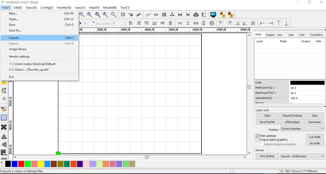 מייקינג : חיתוך לייזר בעזרת RDWorks V8