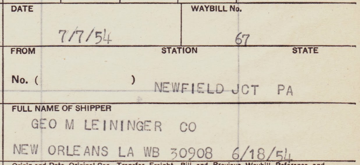 Papergreat: Some railroad freight waybills from 60 years ago