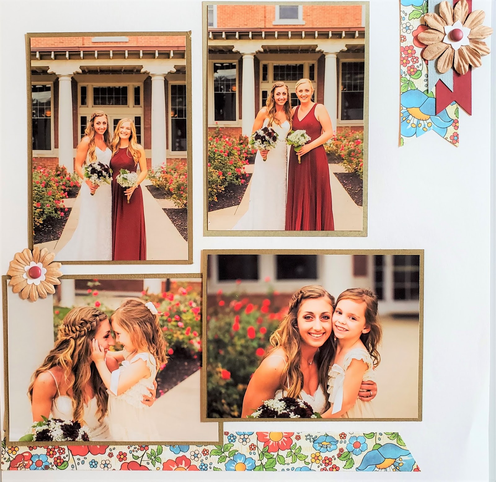 Random Memories: Bride Tribe - Two Page Wedding Layout