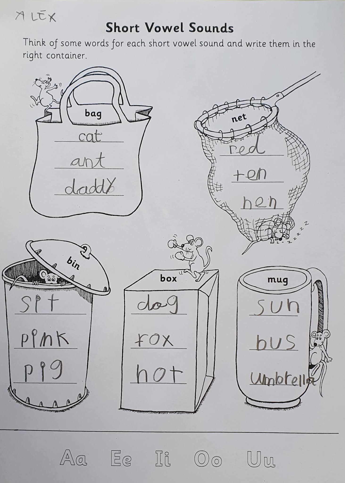 Cervantes Second Grade Blog: Short Vowels Review