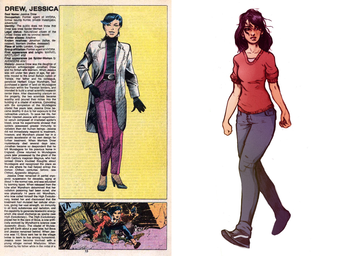 The Official Handbook to the Marvel Universe - REDUX Edition: JESSICA ...