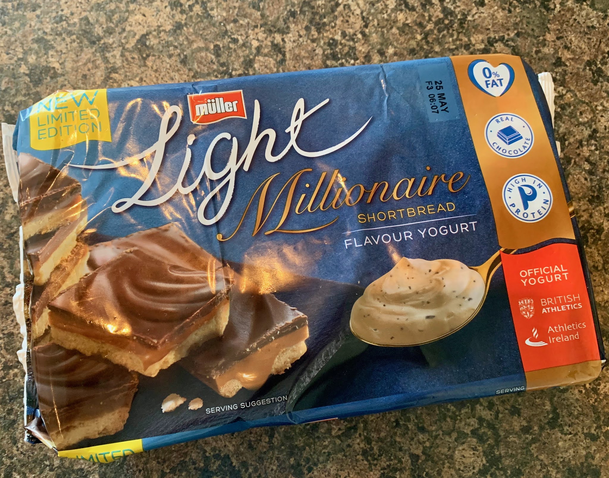 FOODSTUFF FINDS: Muller Light - Millionaire Shortbread (Asda) By @cinabar