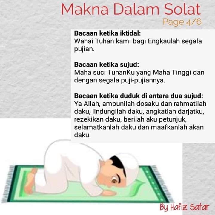 Setiap hari solat tapi faham tak makna bacaan dalam solat?