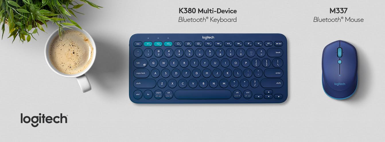 Logitech K380 Multi-Device Bluetooth Keyboard and M337 Bluetooth Mouse ...