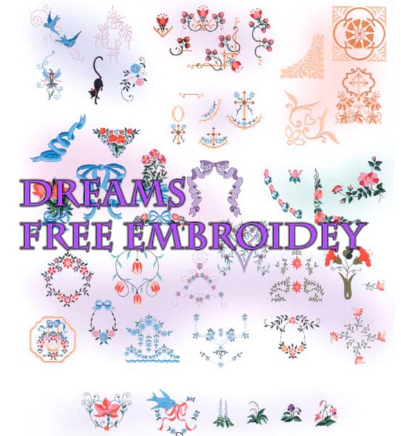 Dreams Free Embroidery: Classic Free Embroidery Design