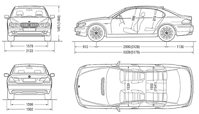 Car model drawings