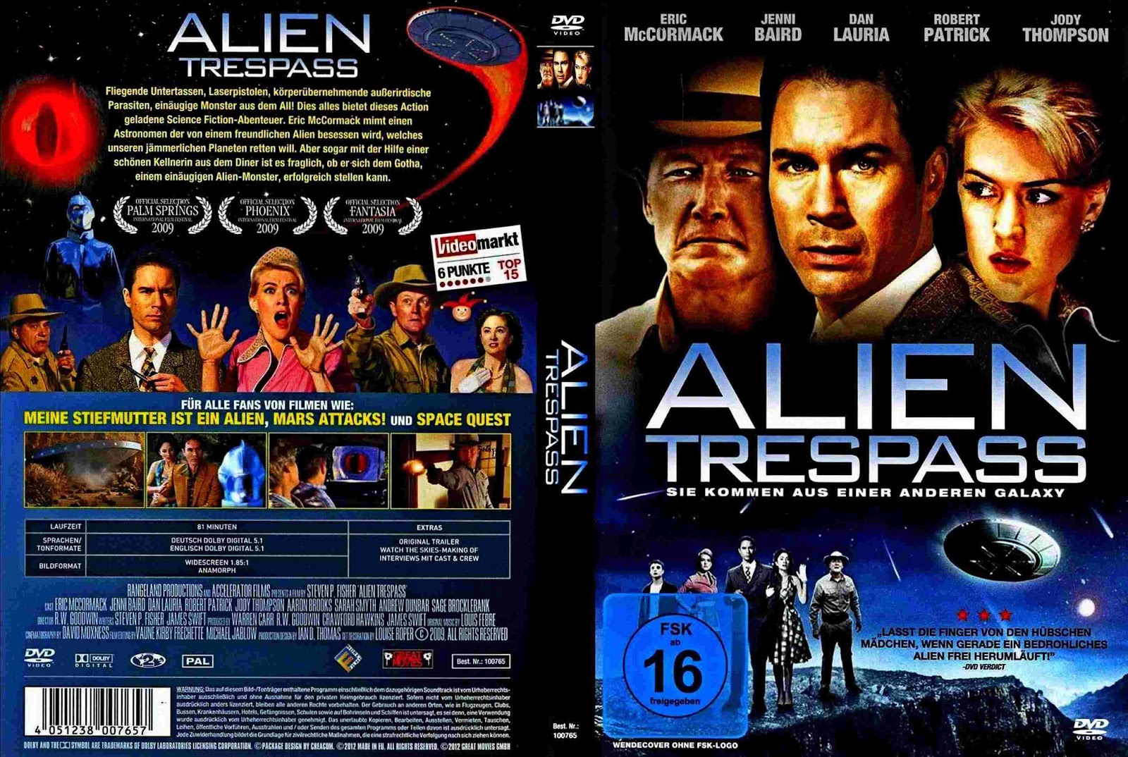 Tudo Capas Br2: Alien Trespass (2009) GERMAN R1- Cover DVD Movie