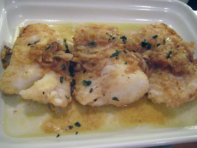 "So what are you making for dinner?": Crispy Cod Steak with Orange Sauce