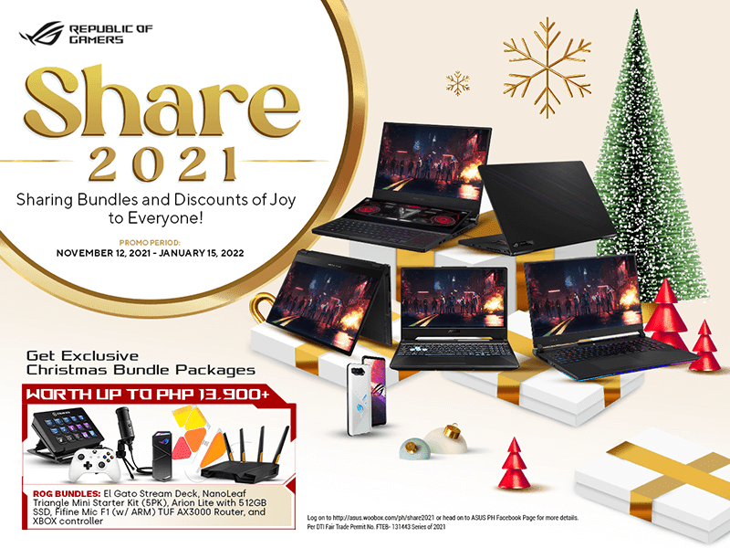 ASUS and ROG Philippines announces the Share 2021 Holiday Promotion deals