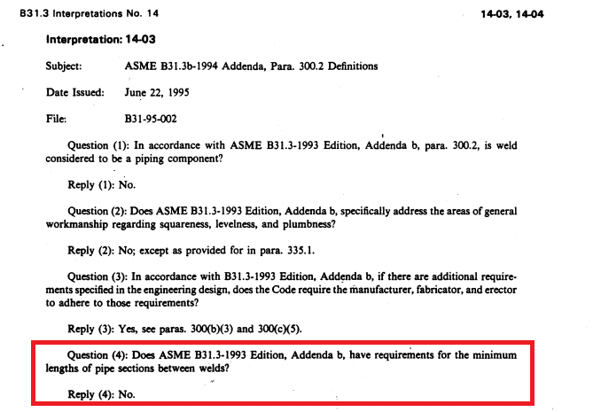 Materials & Welding: [MW:26495] Re: WELD DISTANCE AS PER ASME