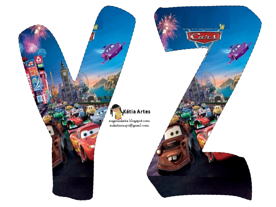 Alfabeto de Cars 2. - Oh my Alfabetos!