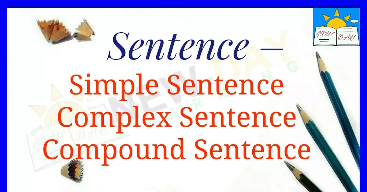 Simple Sentence, Complex Sentence, Compound Sentence. | Classification ...