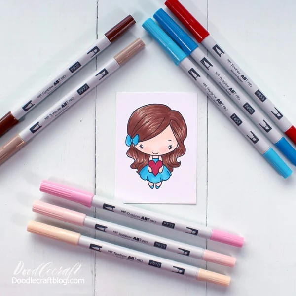 Tombow ABT Pro Alcohol Based Markers Coloring Tutorial