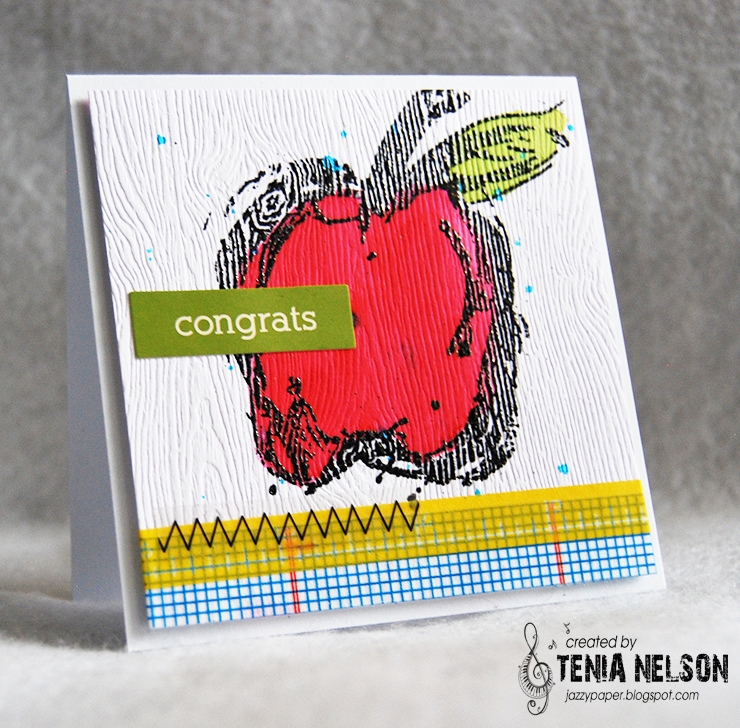 Jazzy Paper Designs: Apple Congrats Card