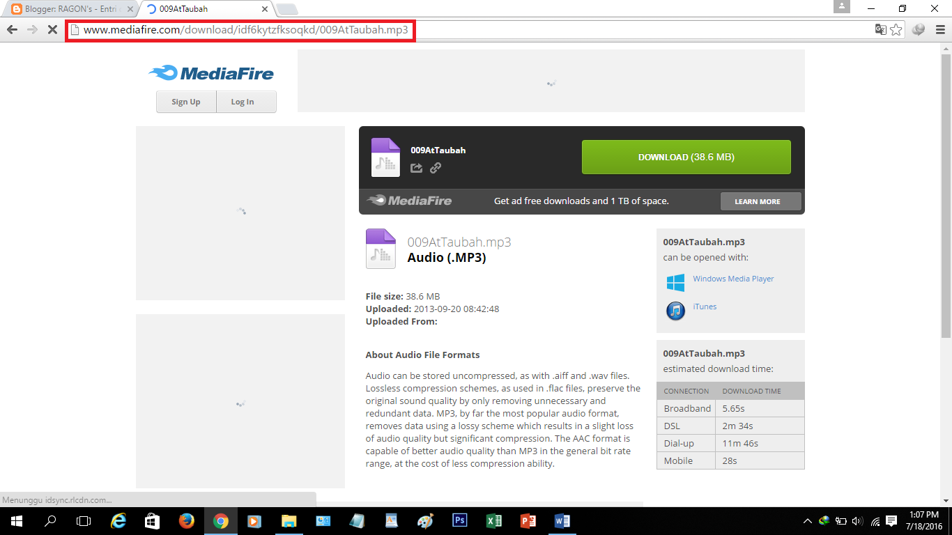 Cara Mudah Download file di Mediafire lengkap dengan gambar - RAGON's