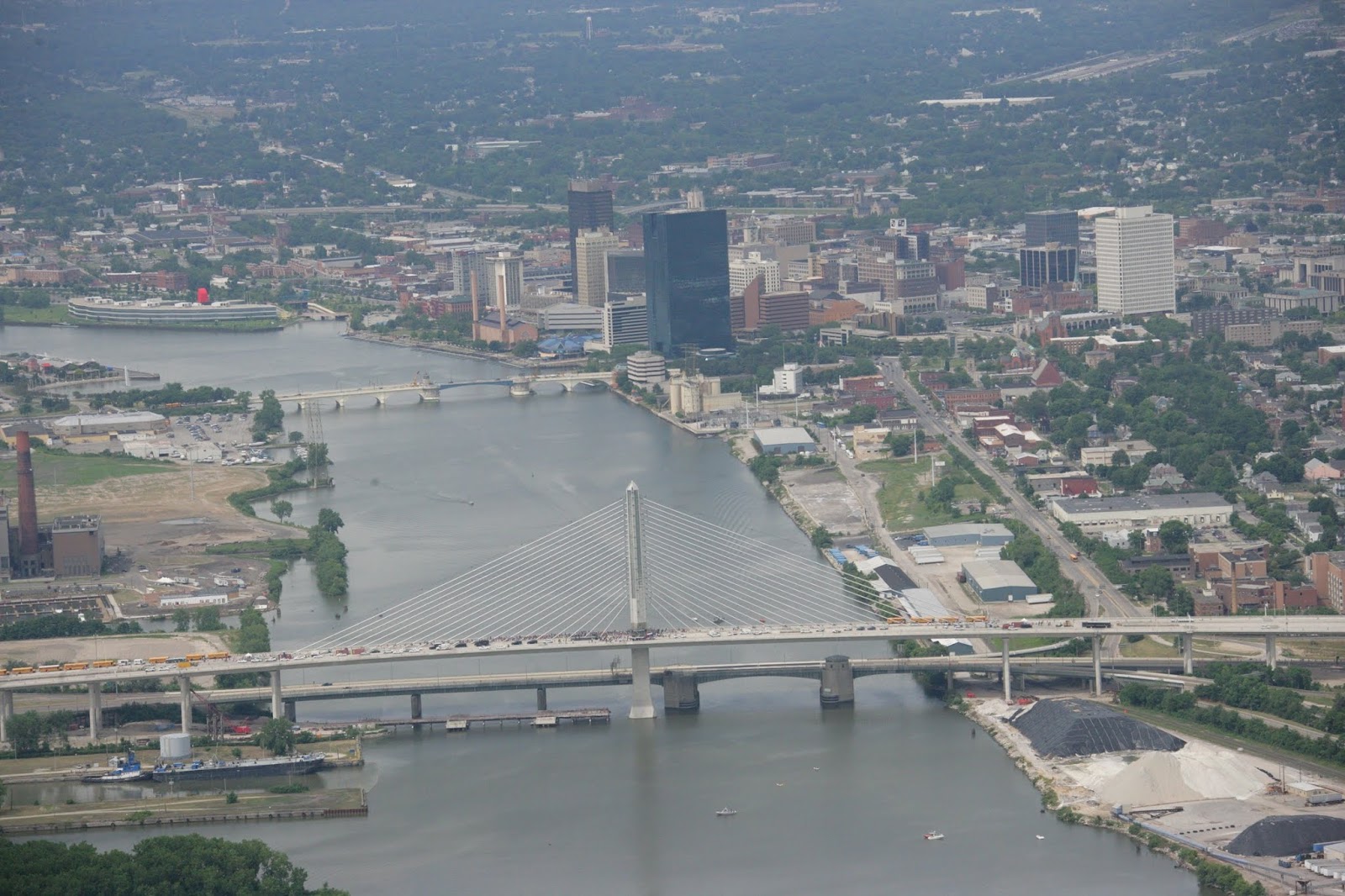 Industrial History: 2010 I-280 Glass City Skyway Bridge over Maumee ...