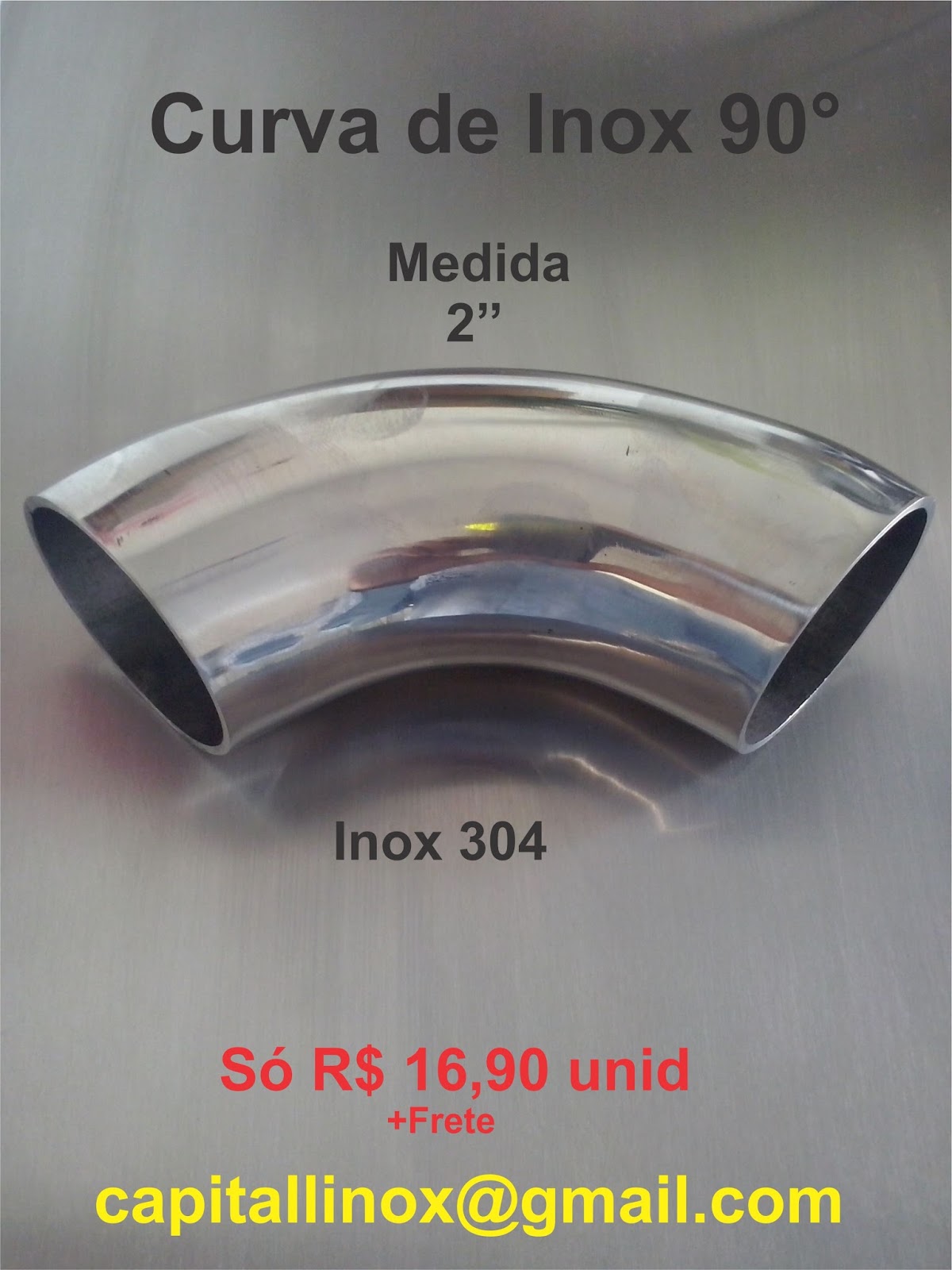 CAPITAL INOX: Curva de 90° em Inox. É Aqui