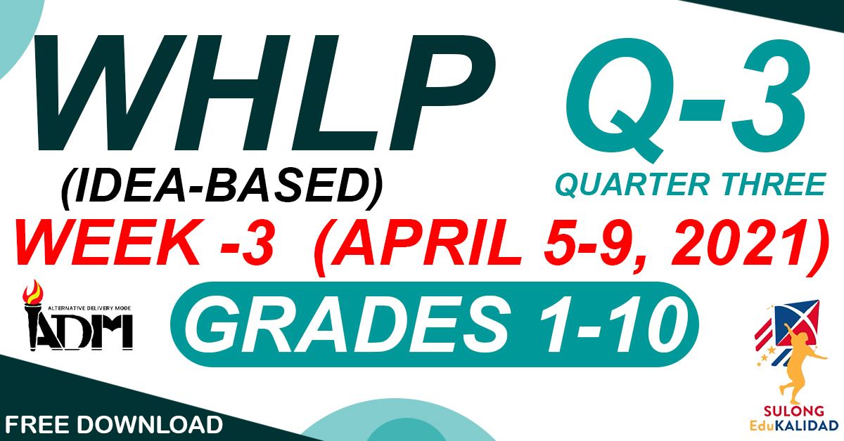 WEEK 3- Weekly Home Learning Plan Q3 - The Teacher's Craft