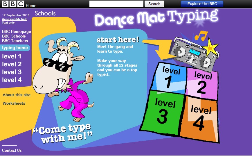 Language Lab: Typing exercise