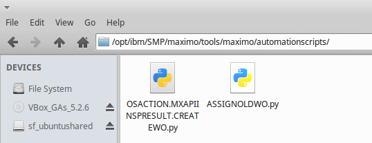 Utility to export Maximo Automation scripts to directory