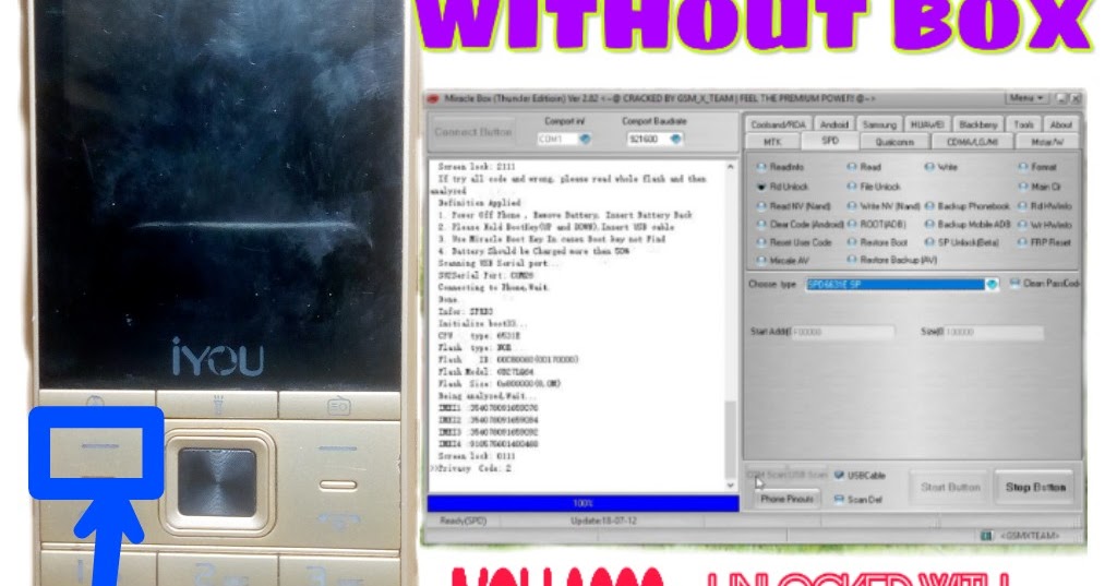 HOW TO UNLOCK iYOU MOBILE 8200 WITH MIRACLE BOX 2.82