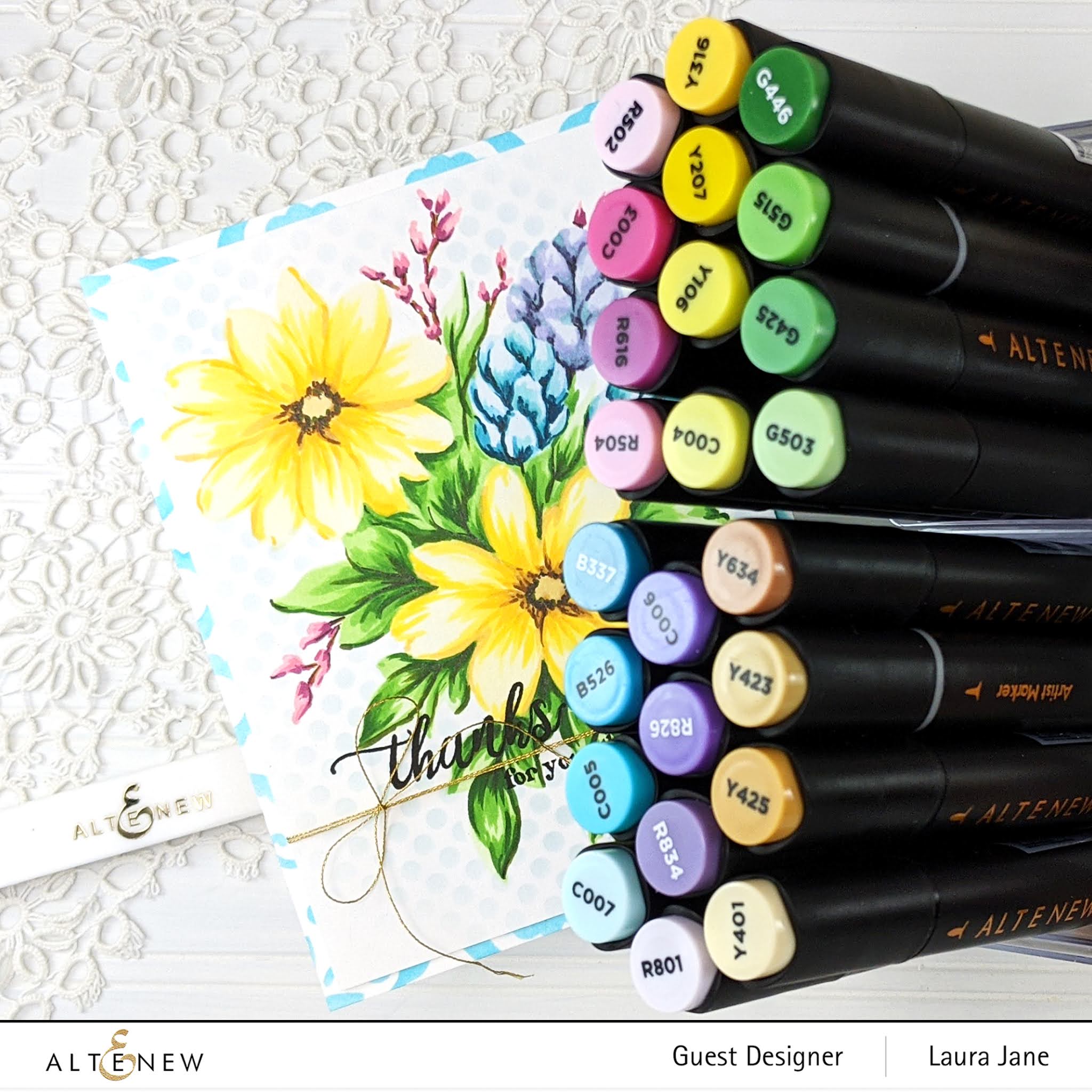 After-Hours Ink & Flowers: Altenew Paint-A-Flower: Clematis & Artist ...