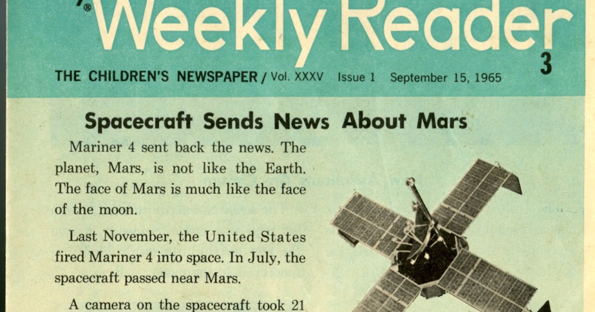 Dreams of Space - Books and Ephemera: My Weekly Reader ( Sept 15, 1965)