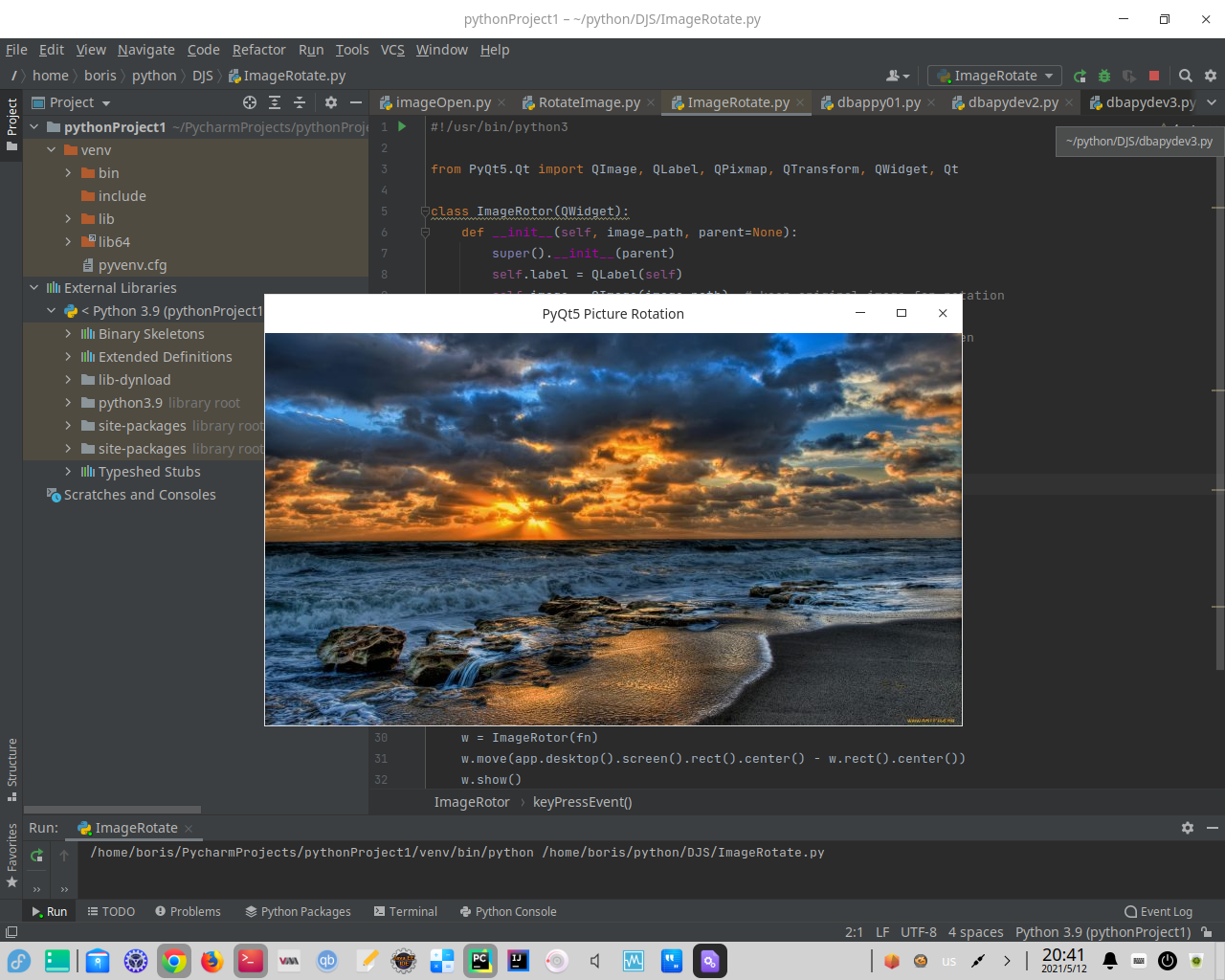 Openstack Rdo Andand Kvm Hypervisor Rotating An Image In Pyqt5