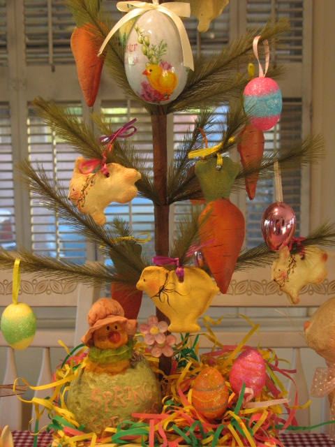 Country Creations By Denise: New Primitive Spring Bunny Tree!!!!