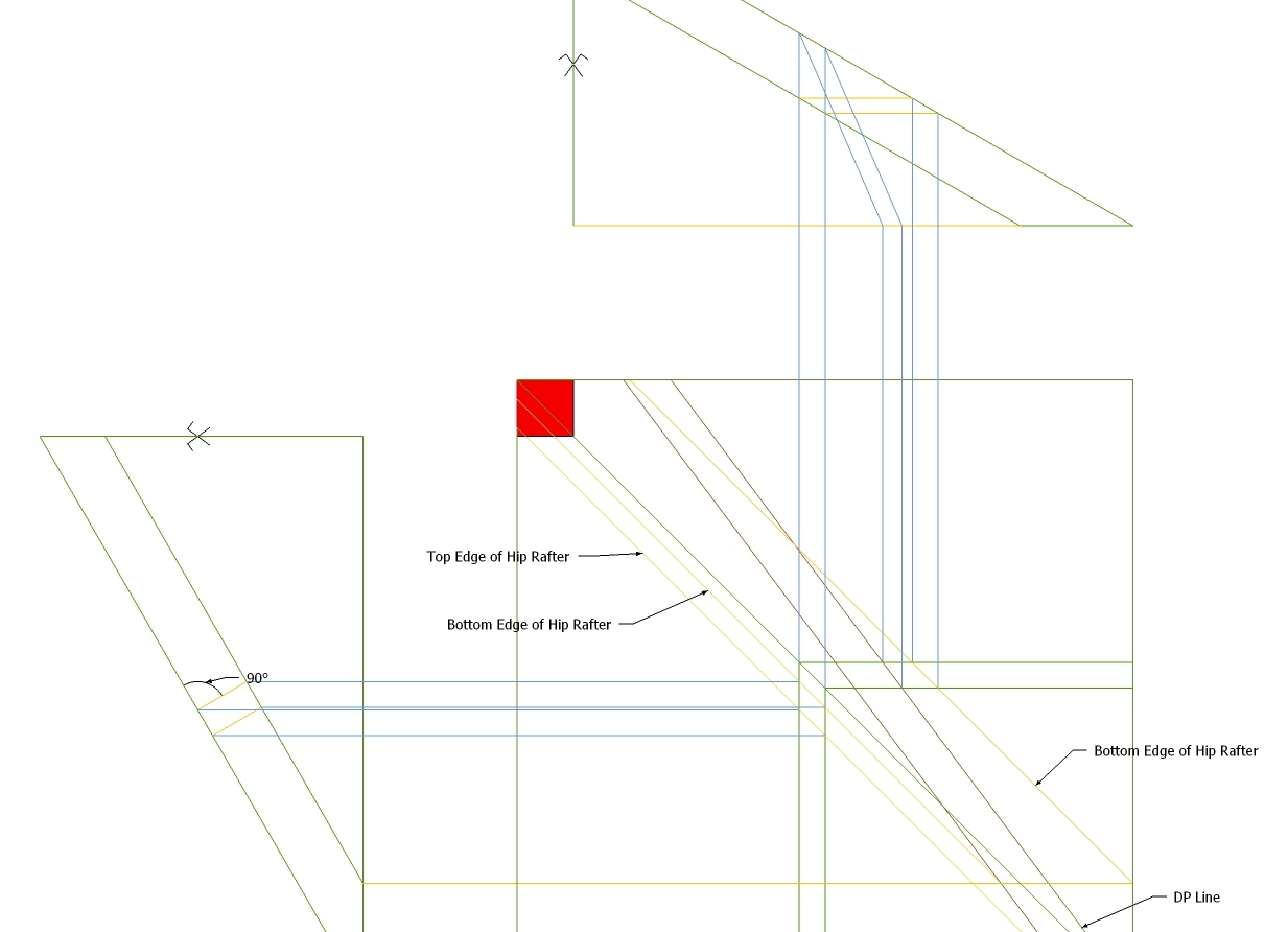 Roof Framing Geometry: Divers Hip Rafter