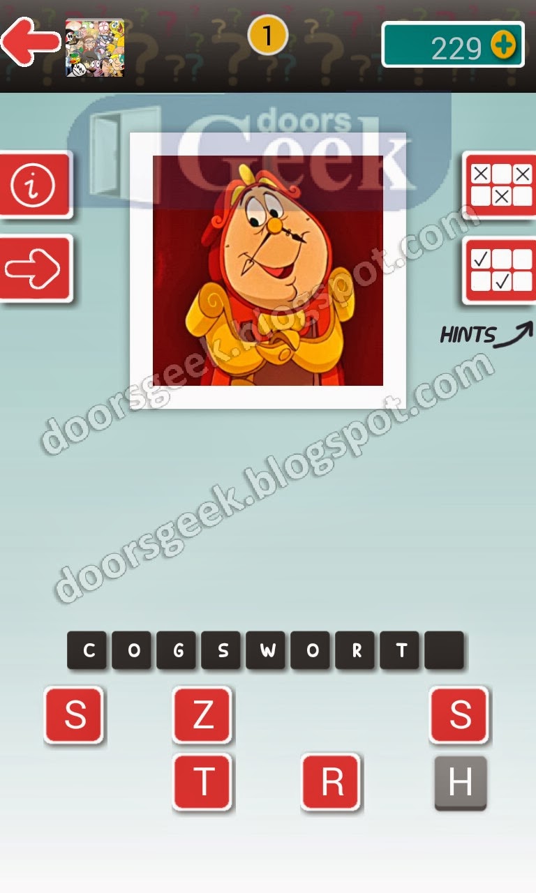 Guess The Cartoon Level 35-1 ~ Doors Geek