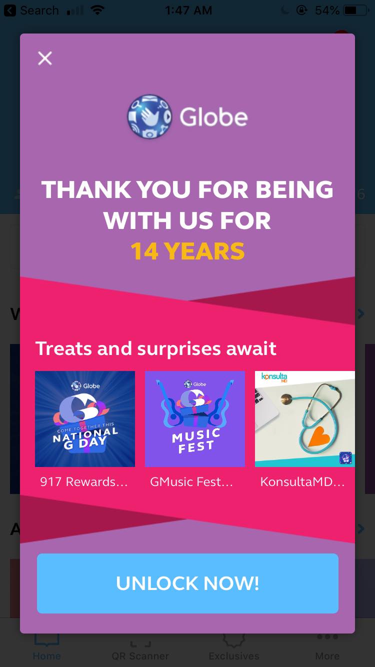 Globe Rewards Annual G Day 2020 - Instant 917 Points [Pesos] for Globe ...