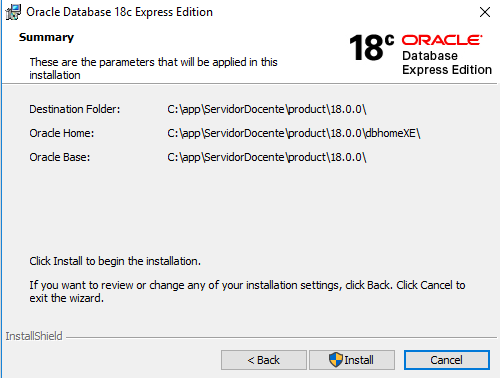 Cómo instalar Oracle Database 18c Express Edition para Windows