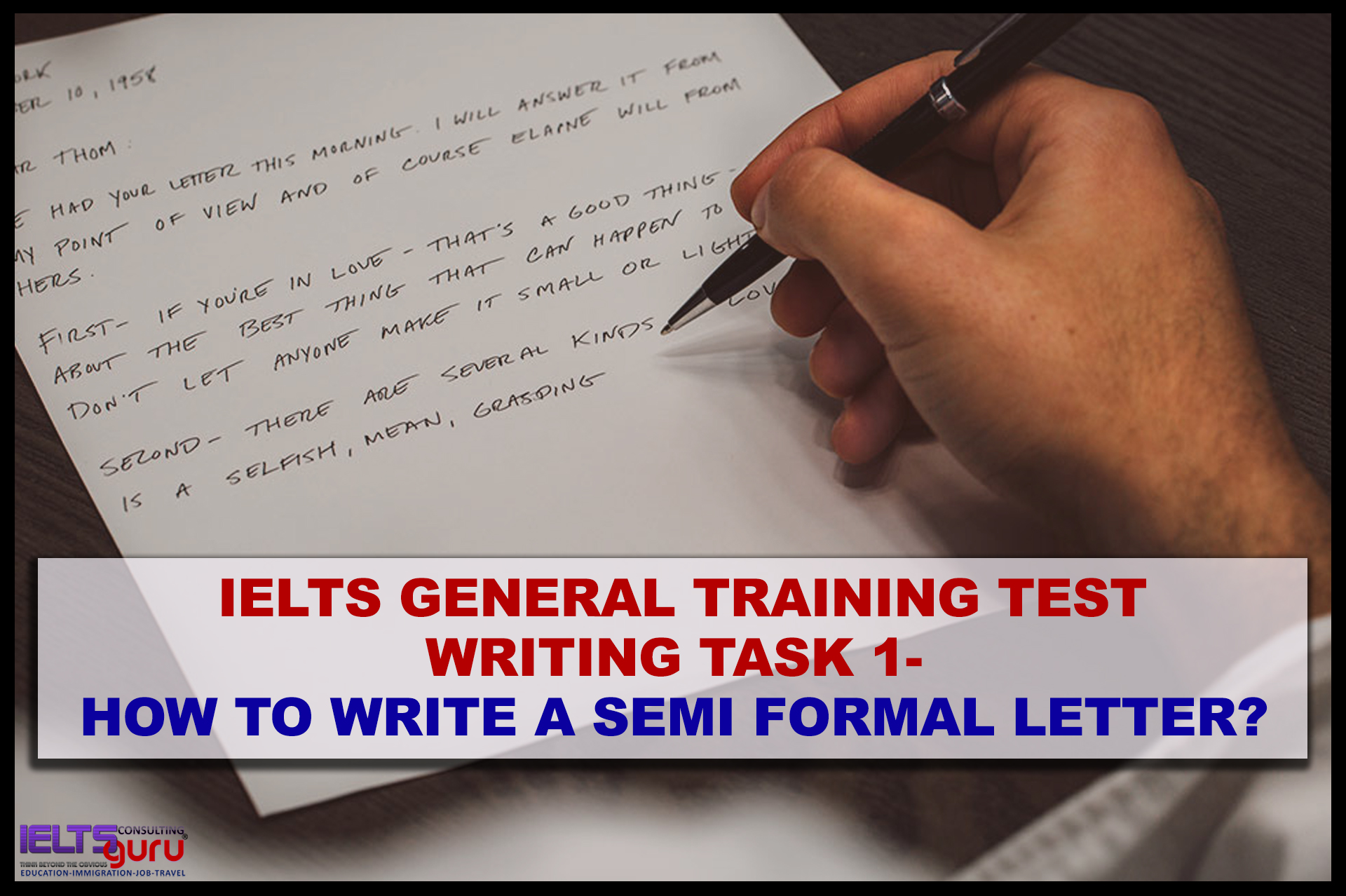 Semi Formal Letter - Formal Letter