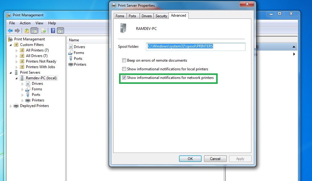 IT Support Solution Disable Windows Print Notification Balloon it-support-solution-disable-windows-print-notification-balloon