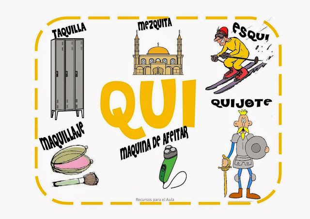 Los peques del Fleming: Palabras con q