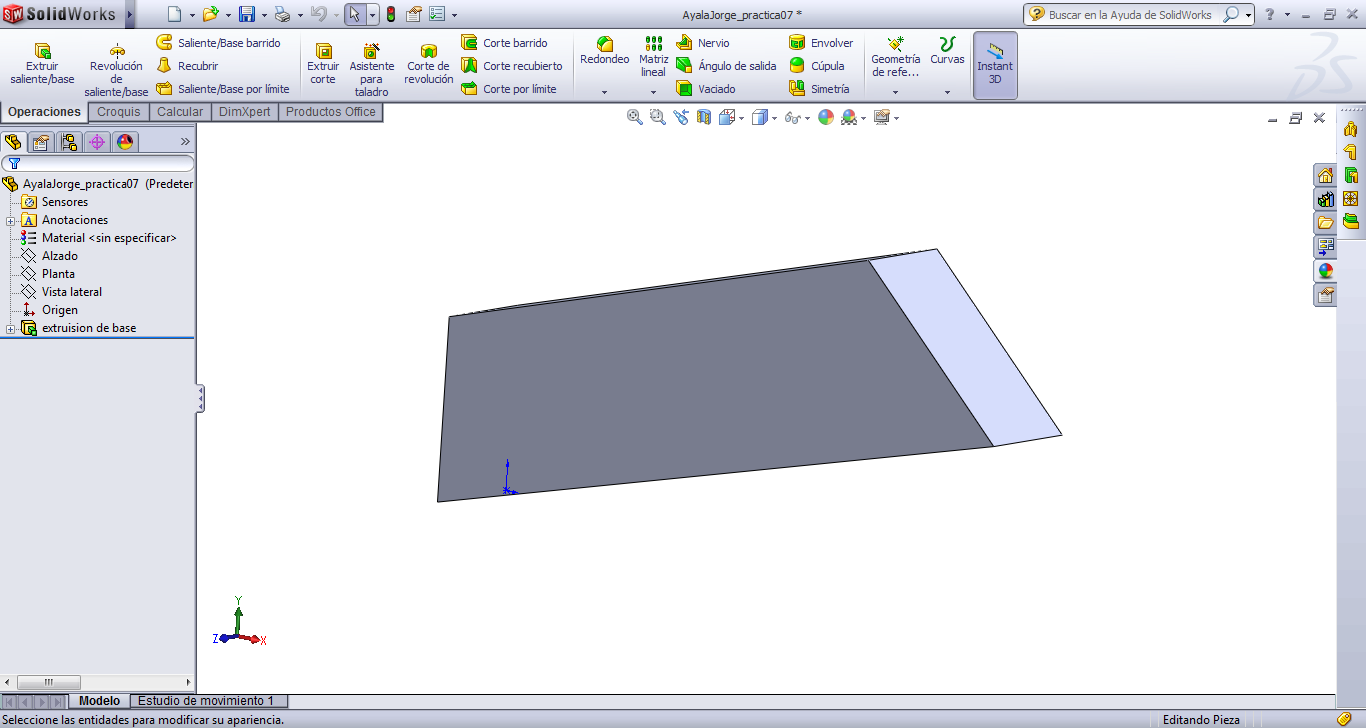Ayala Jorge 3A solidworks 2016: PARCIAL 01