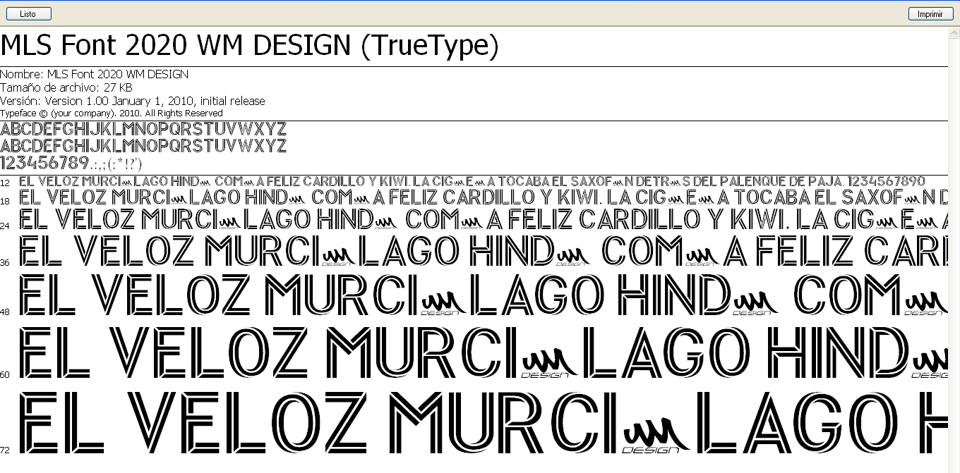 Design Football mockup: Font MLS 2020