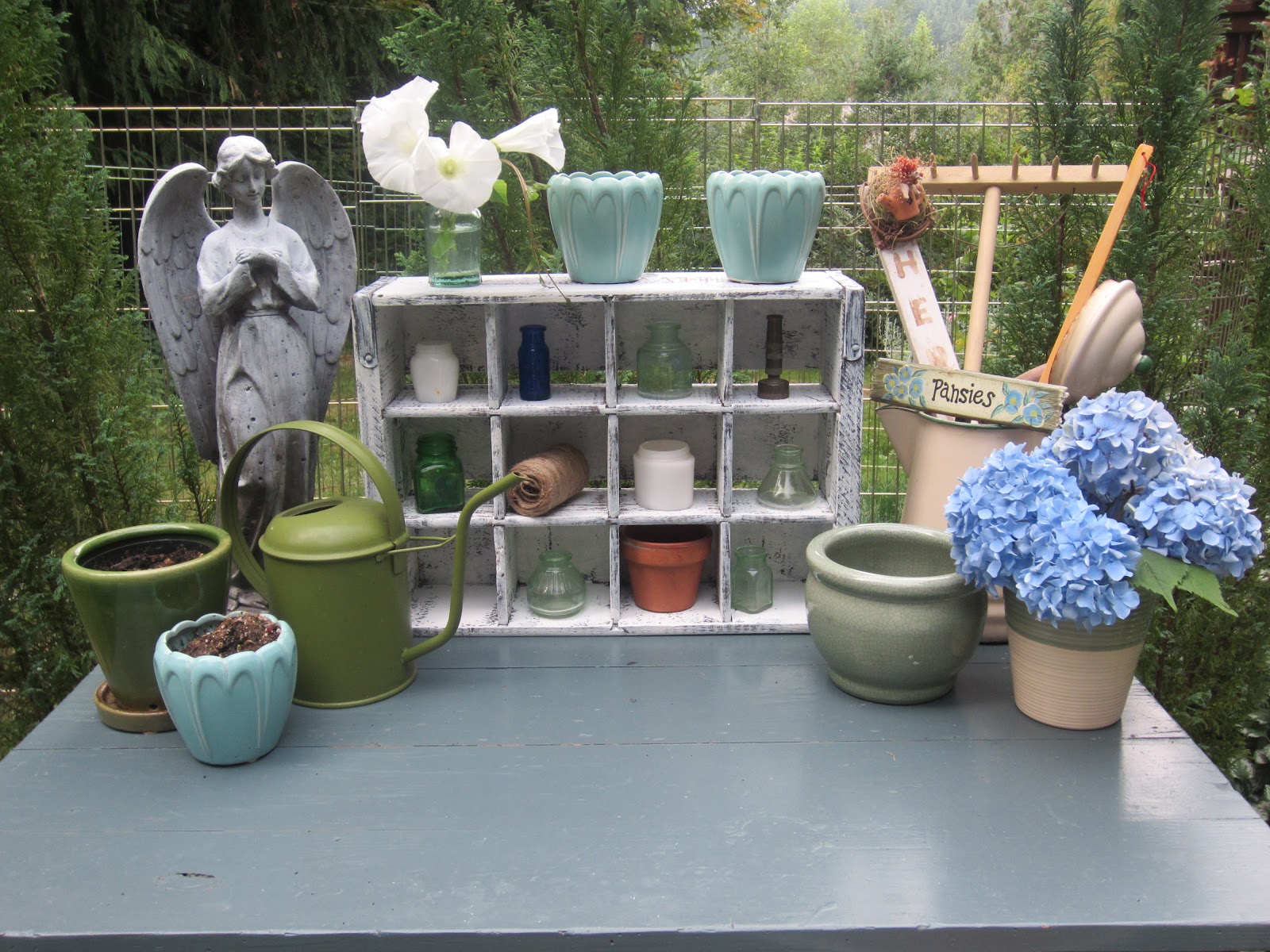 Beatrice Euphemie: A Temporary Potting Bench
