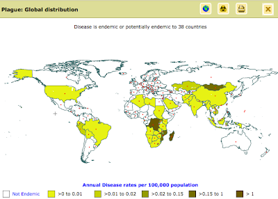 Infection Landscapes: Plague