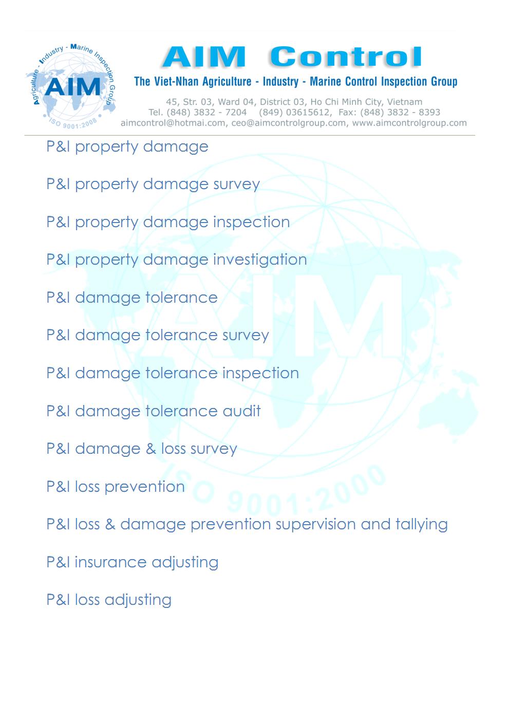 DAMAGE SURVEY: DAMAGE SURVEY