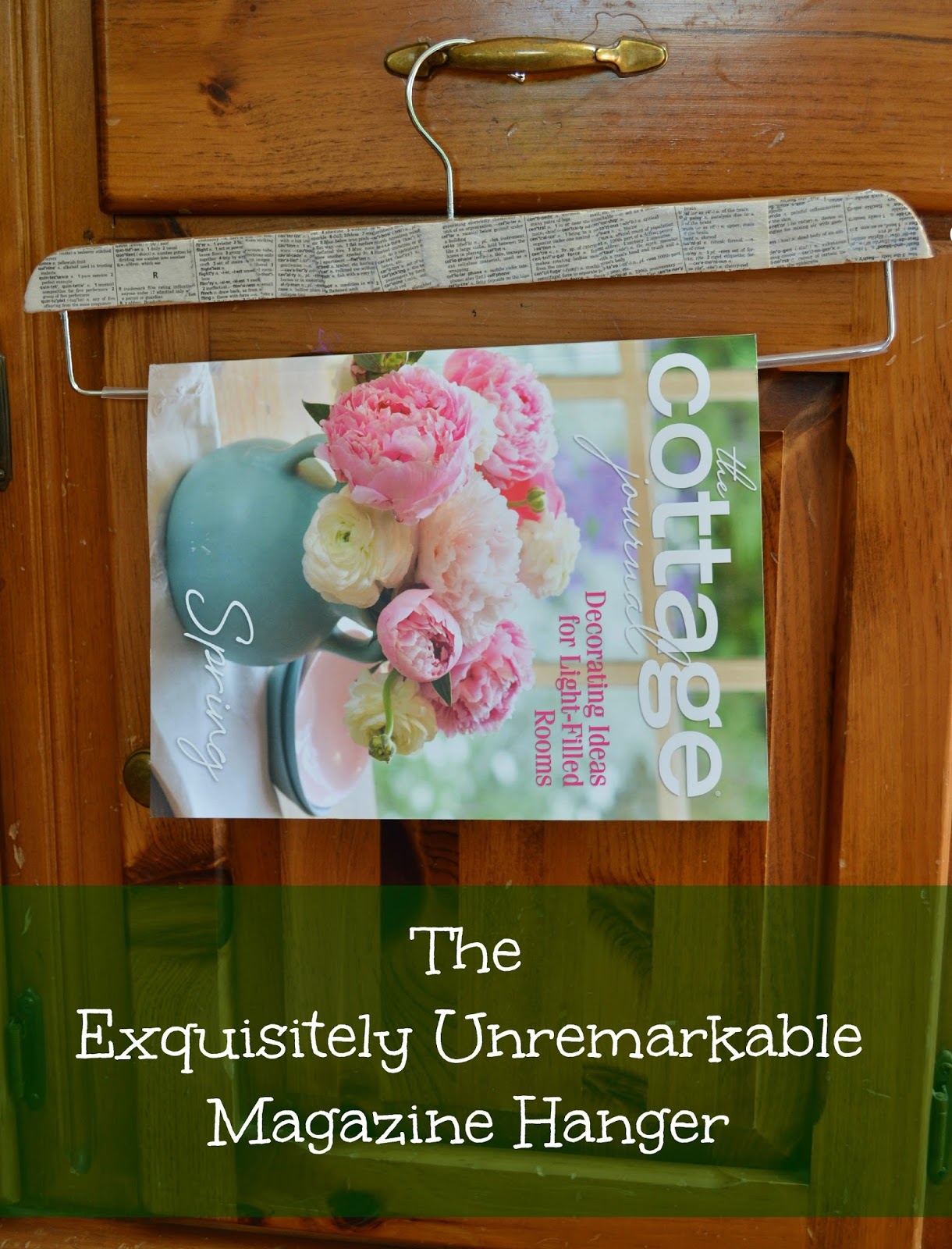 Book Page Magazine Hanger - Exquisitely Unremarkable