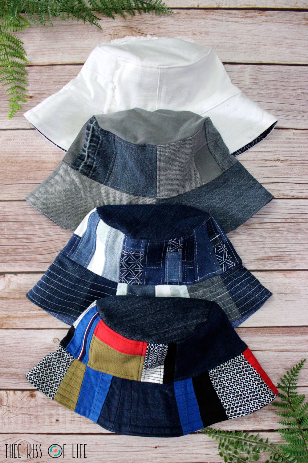 New in thee shop: Upcycled Denim Patchwork Bucket Hats | thee Kiss of ...