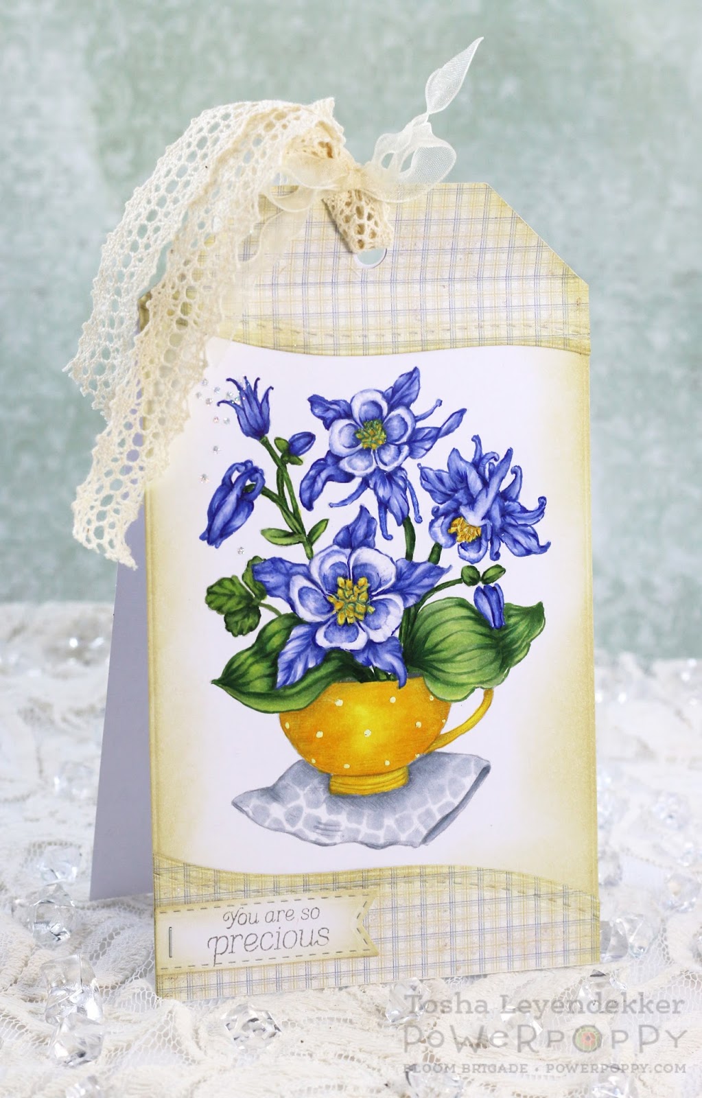 Stamp Talk with Tosh: Cup of Columbine ~ Power Poppy