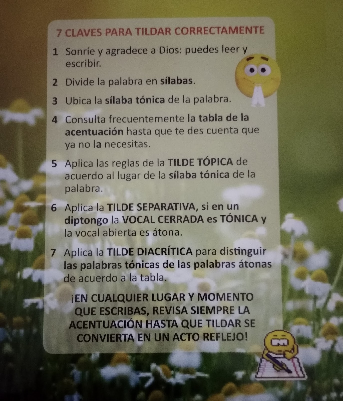 7 CLAVES PARA TILDAR CORRECTAMENTE