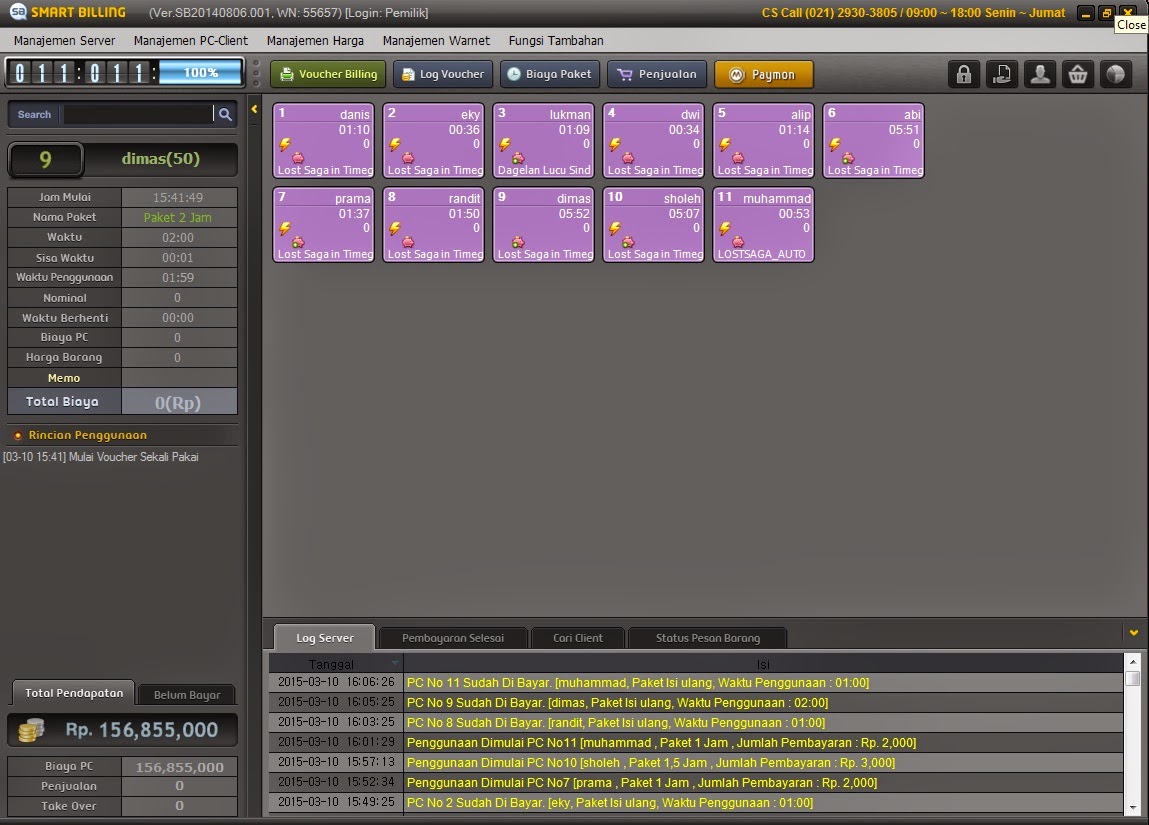 Sistem Billing Pada Warung Internet