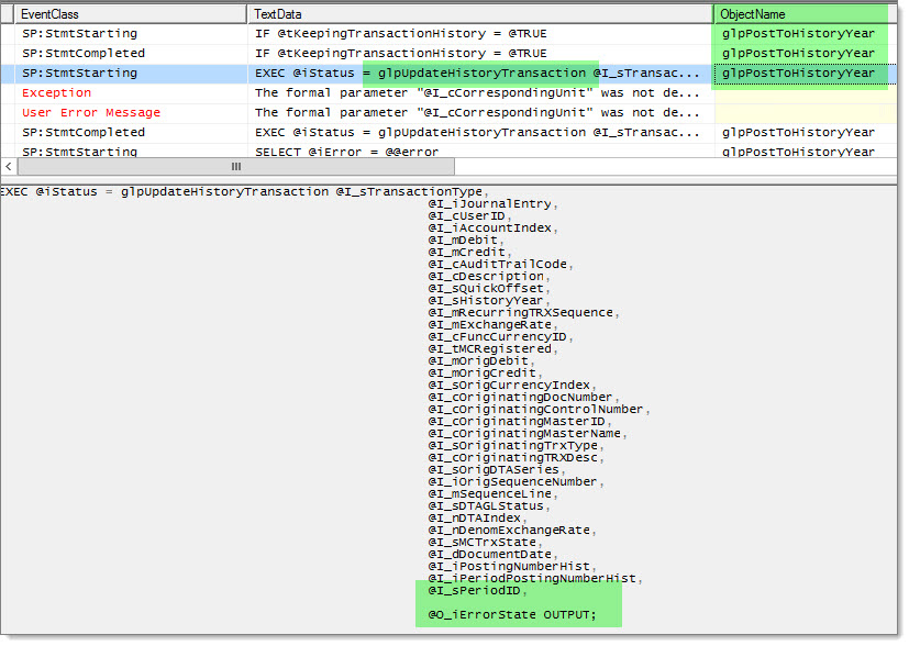 Steve Endow - The Blog: Troubleshooting a Dynamics GP SQL Posting Error