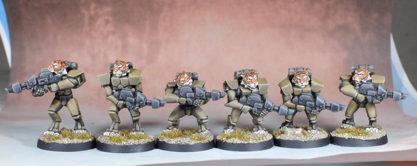 Wargame News and Terrain: Khurasan Miniatures: New 28mm SciFi Felids ...