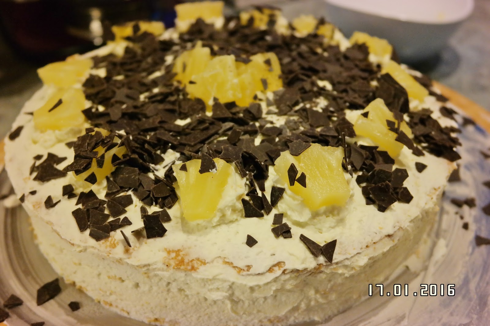 Miss Zuckerfee: Ananas - Sahne - Torte